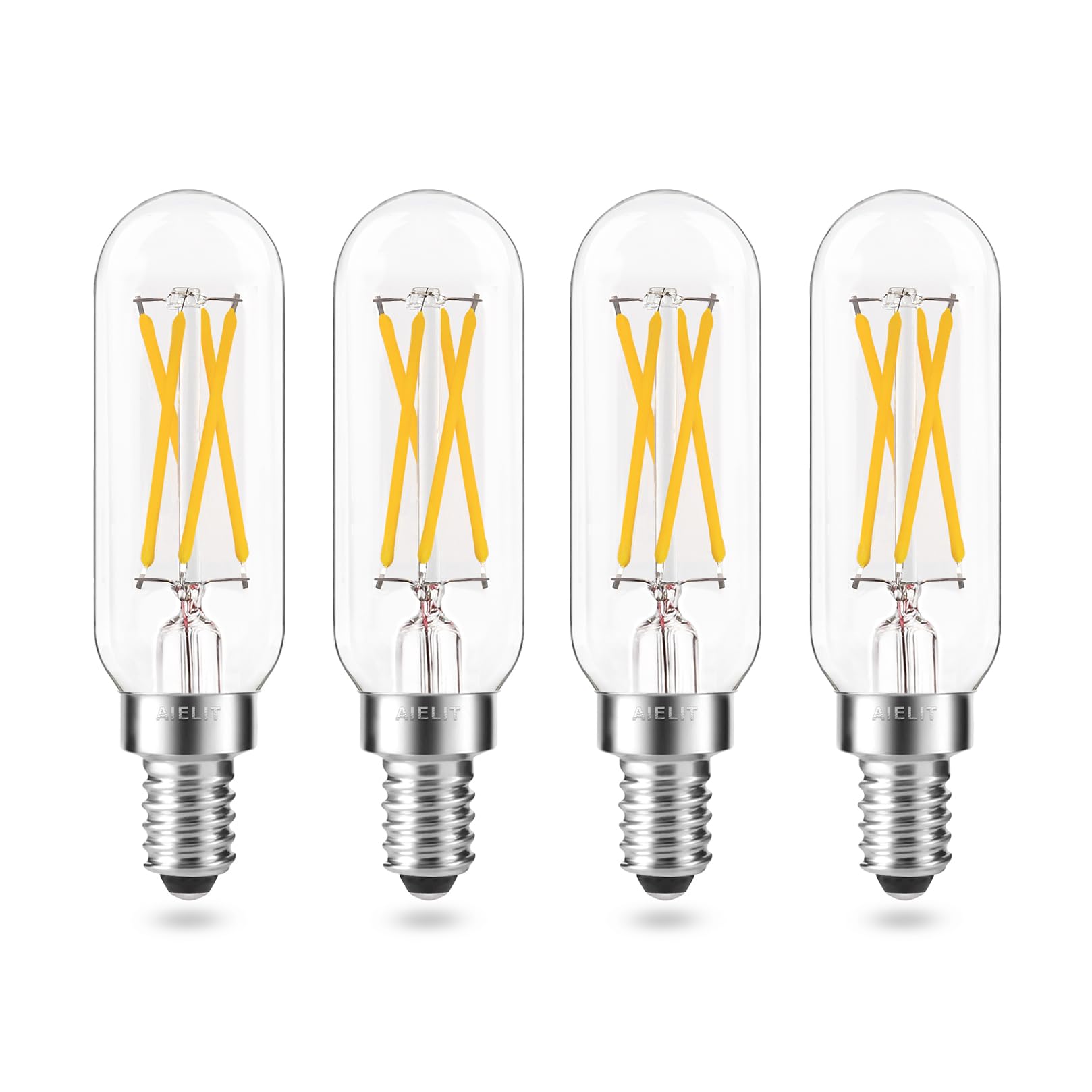 AIELIT T8 4-Watt E12 LED Light Bulb, Dimmable (0-100%), Soft White ...
