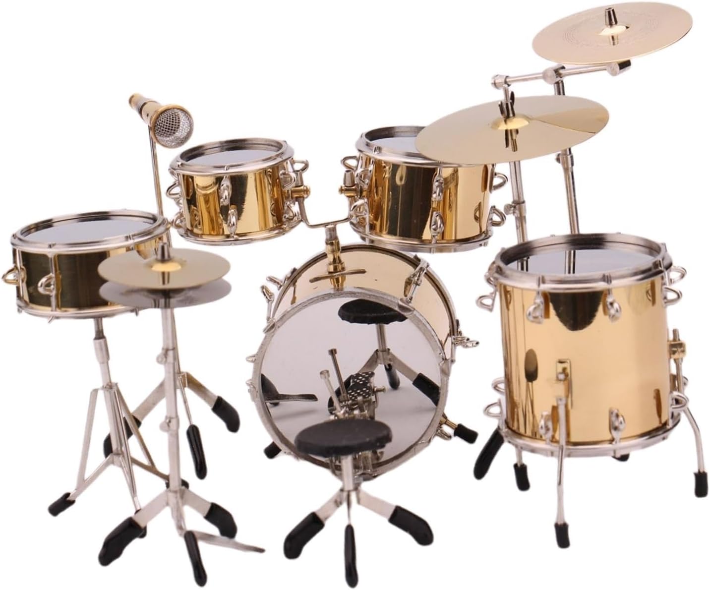 Amazon.com: 8 Pieces 1/6 Scale Miniature Drum Set Miniature Drum Model ...