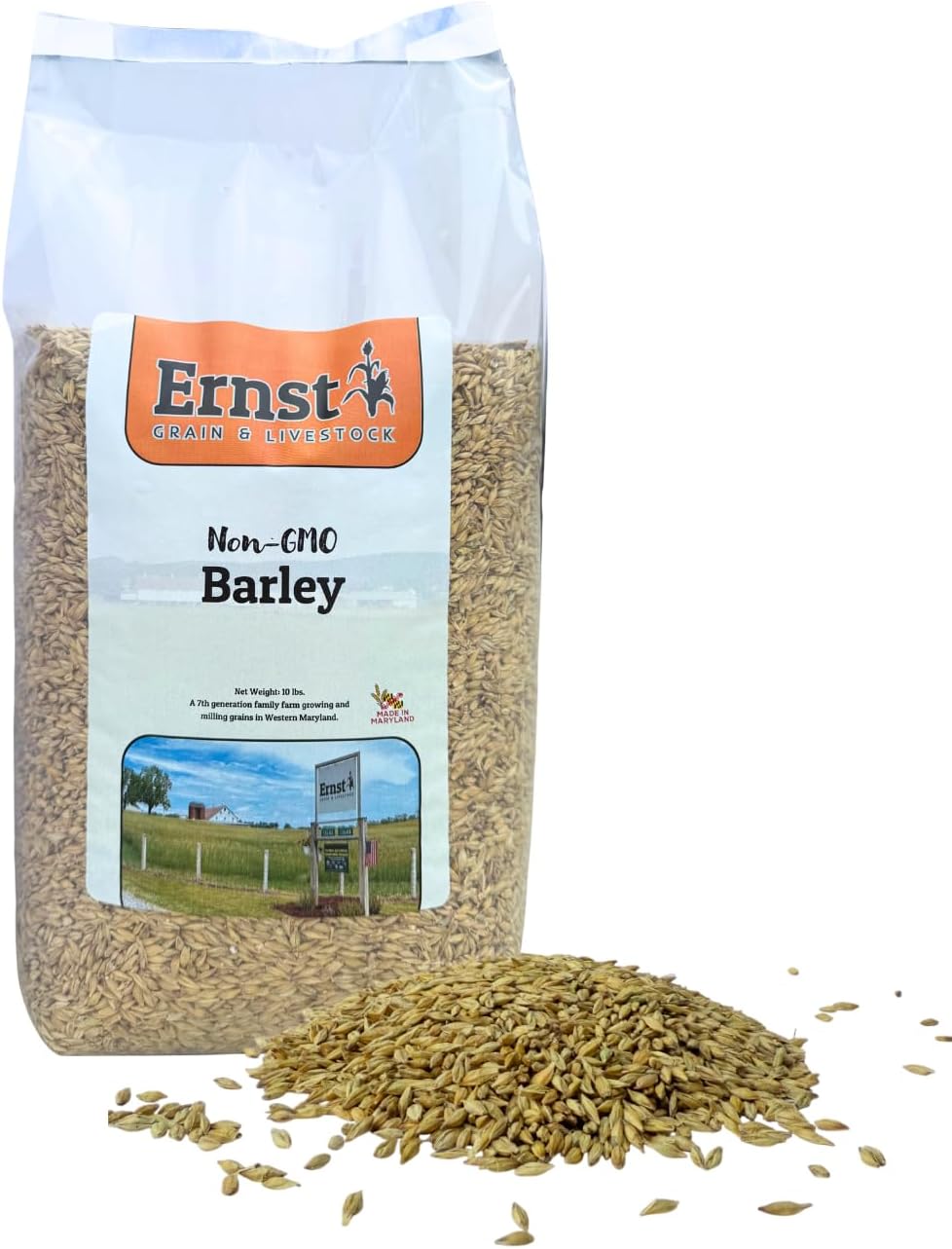 Amazon.com: Ernst Grain & Livestock Non‑GMO Whole Barley Seeds & Feeds ...