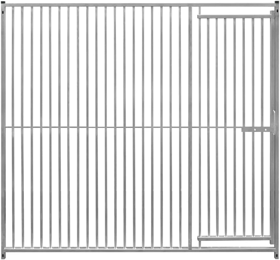 Dog Run Panels With Door Galvanised Steel Kennel Heavy Duty Walk In ...