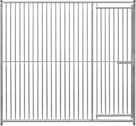 Dog Run Panels With Door Galvanised Steel Kennel Heavy Duty Walk In ...