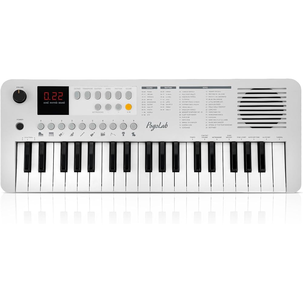 $9/mo - Finance POGOLAB 37 Keys Small Keyboard Piano, Mini Portable ...