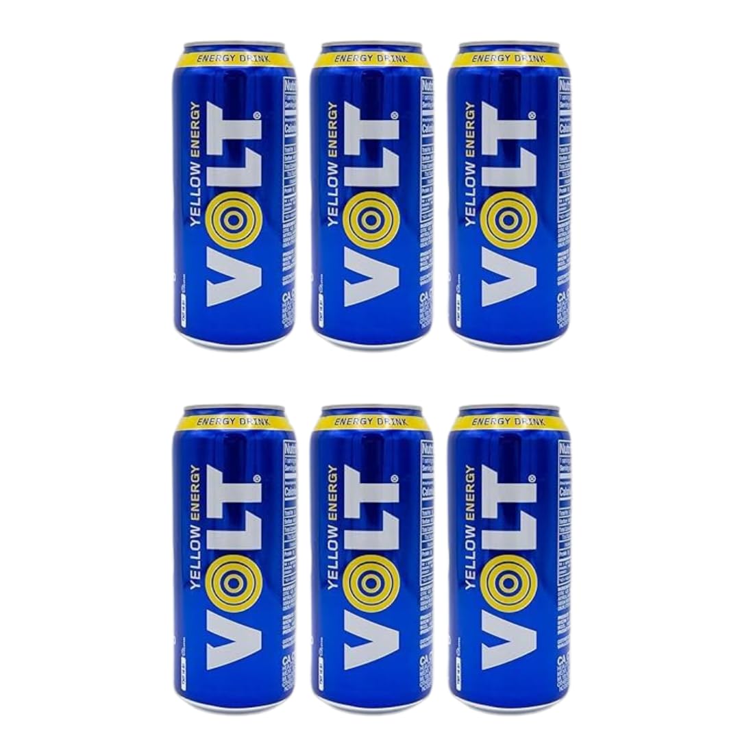 Amazon.com : VOLT Yellow Energy - Energy Drink (16 fl. oz. 6 - pack ...