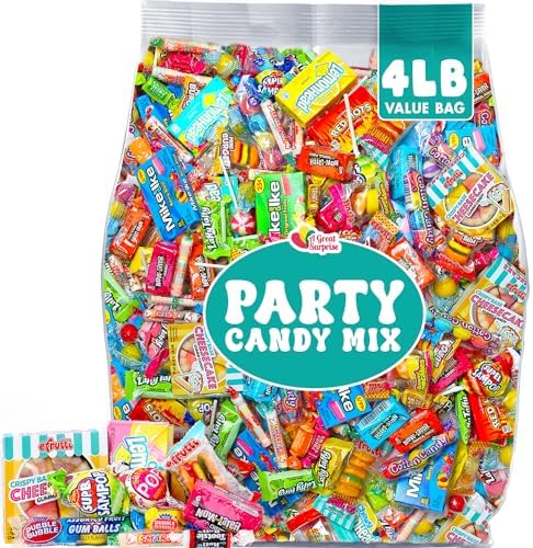 Amazon.com : Party Candy Mix - 4 Pounds - Bulk Candies - Large Candy ...