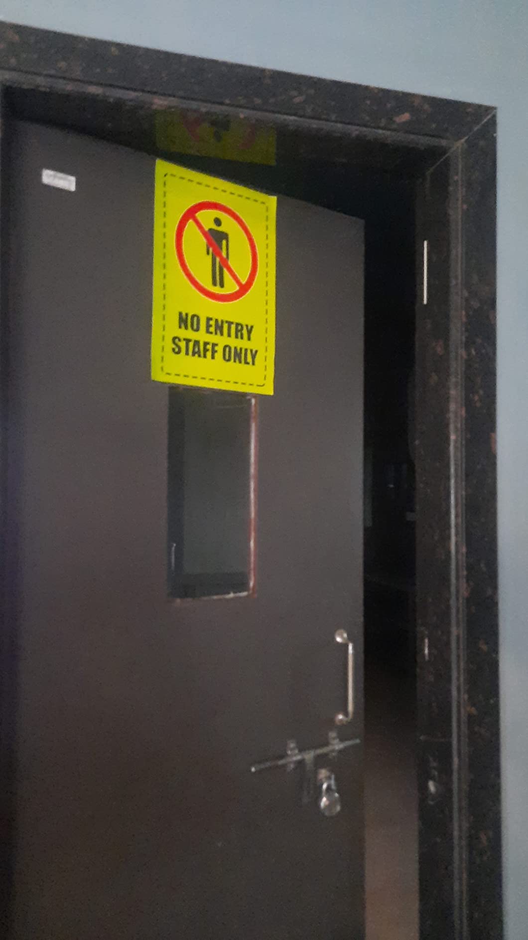 SIGNOOGLE No Entry Staffs Only Sign Safety Signage Notice Poster ...