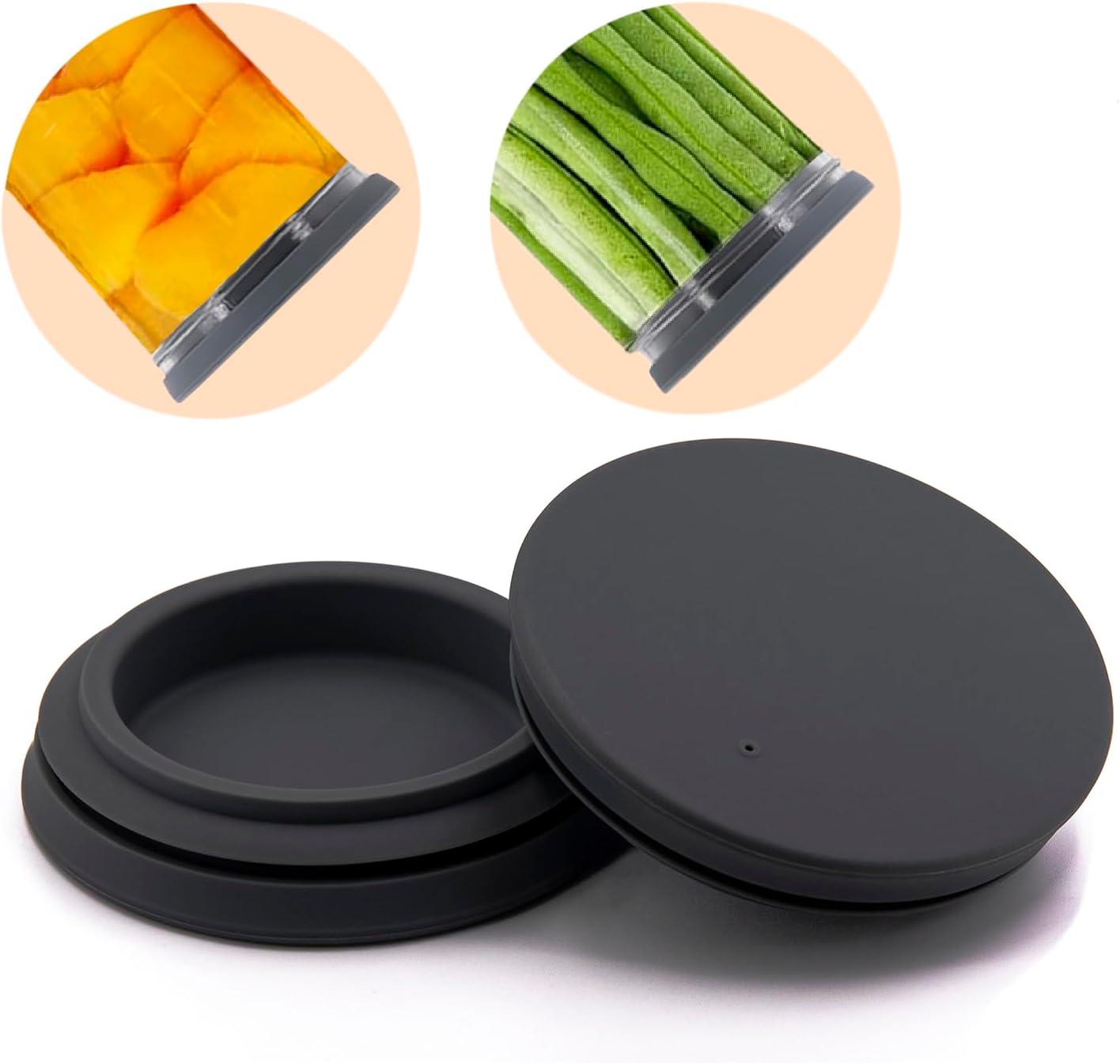 Amazon.com: reCAP Mason Jars Lid FLIP Cap | Regular Mouth | Silver 4 ...