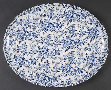 Amazon.com | Johnson Brothers Devon Cottage 13" Oval Serving Platter ...