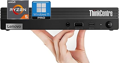 Amazon.com: Lenovo ThinkCentre M75q Business Mini Desktop Computer, AMD ...