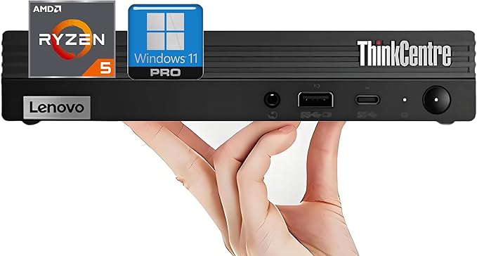 Amazon.com: Lenovo ThinkCentre M75q Business Mini Desktop Computer, AMD ...