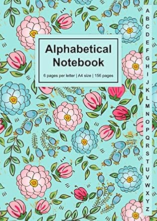 Alphabetical Notebook: A4 Size A-Z Alphabetical Notebook with Tabs, A4 ...