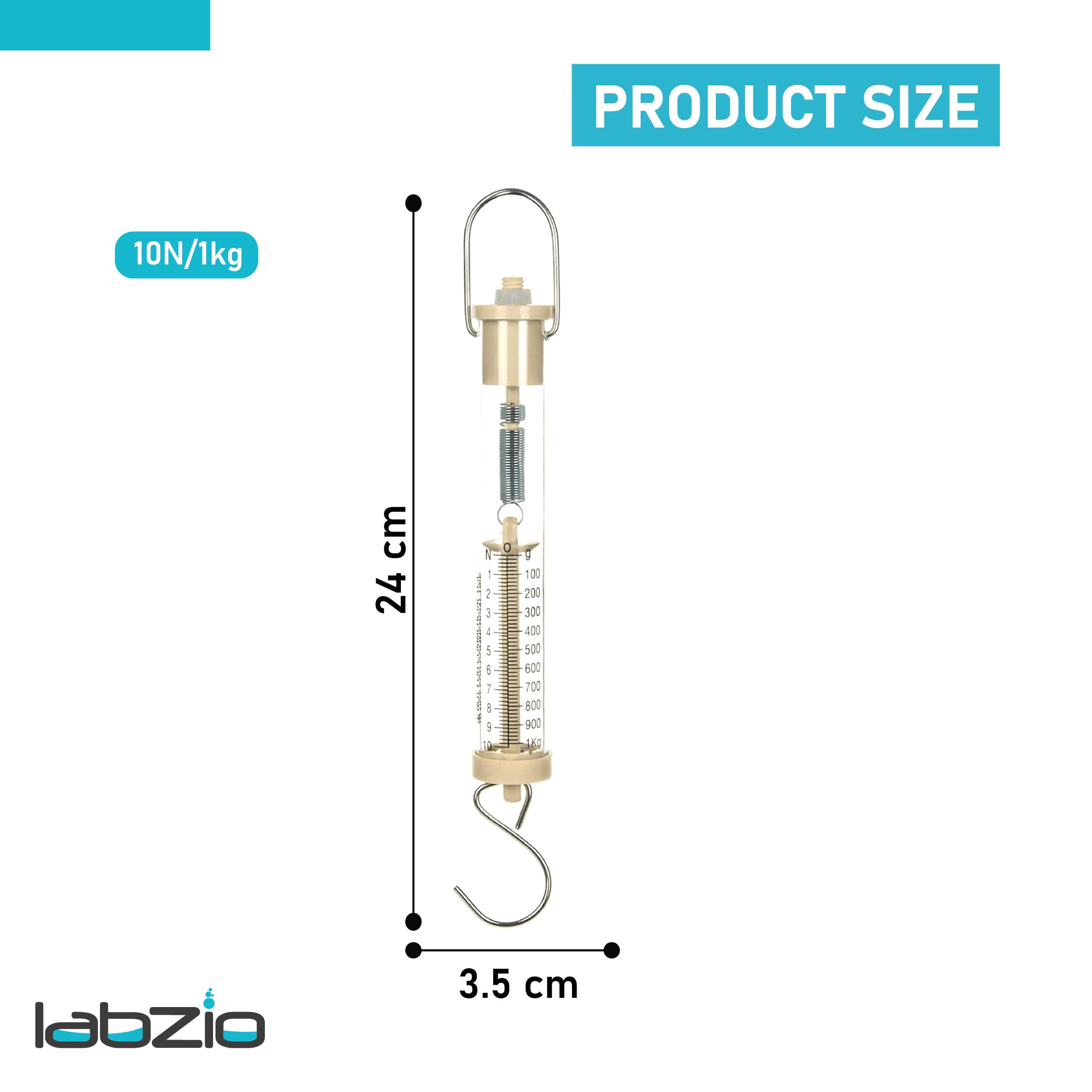 Physics Lab Instrument EISCO Premium Dynamometer Spring Scale - 100N ...