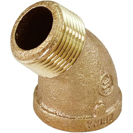 Supply Giant CSGM0012 1/2 in. Brass 45-Degree Elbow with Female ...