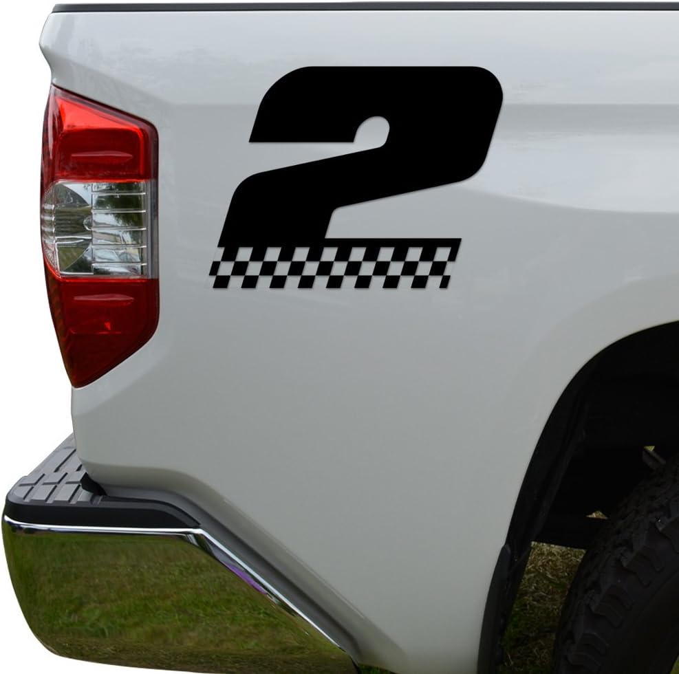 Amazon.com: Racing Race Number 2 Two Style 17 Die Cut Vinyl Decal ...