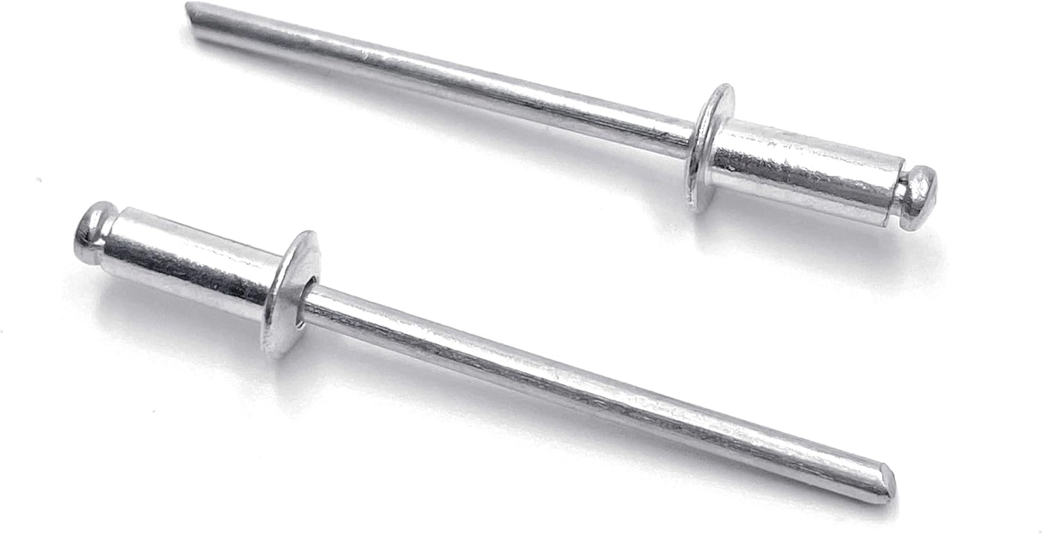 Amazon.com: ISPINNER 100pcs 1/8" x 5/16" Aluminum Blind Rivets, 3.2 x ...