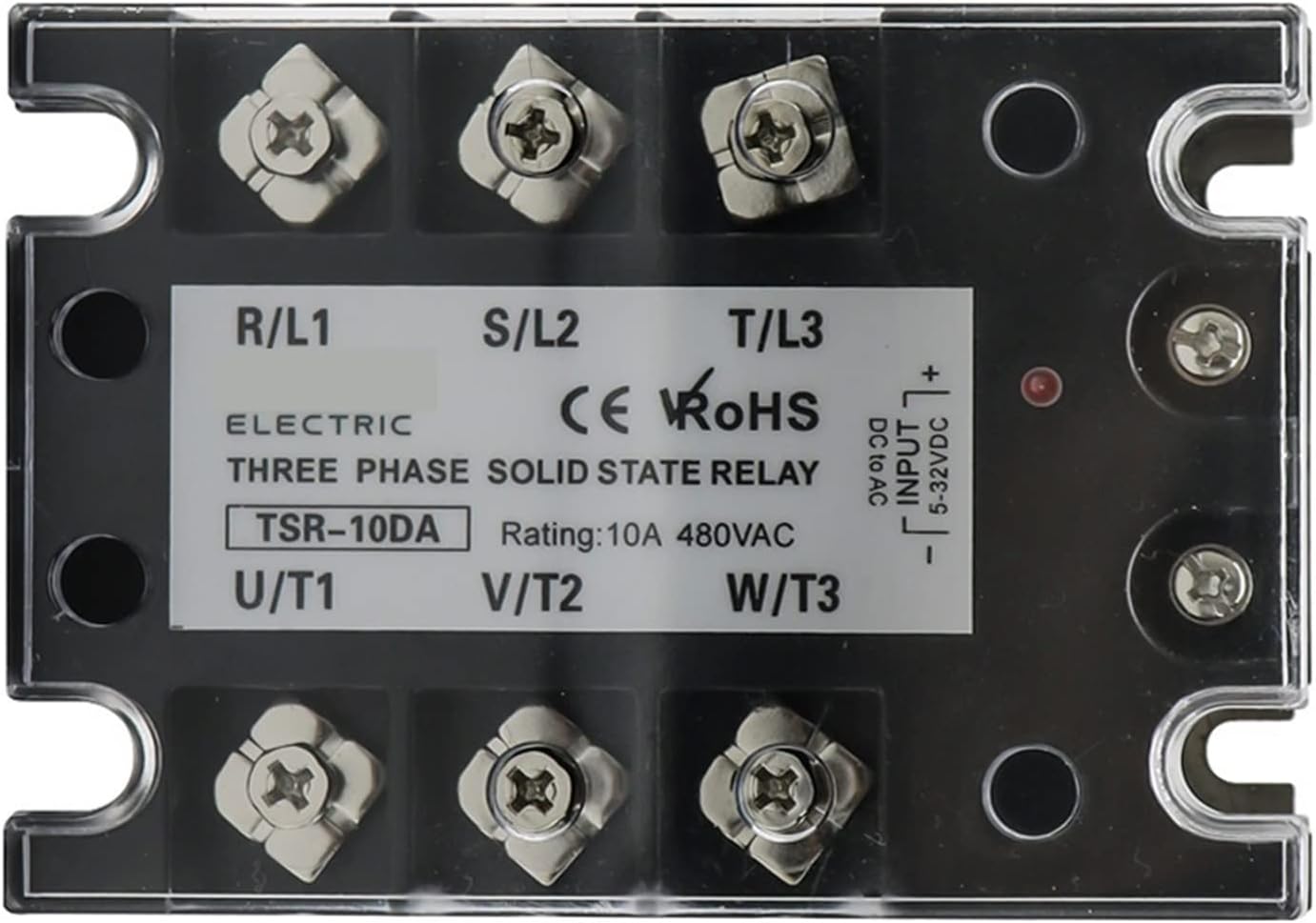 Amazon.com: AGOUNOD TSR SSR-10DA SSR-40DA SSR 25A 60A 80A 100A Three Phase SSR Solid State Relay ...