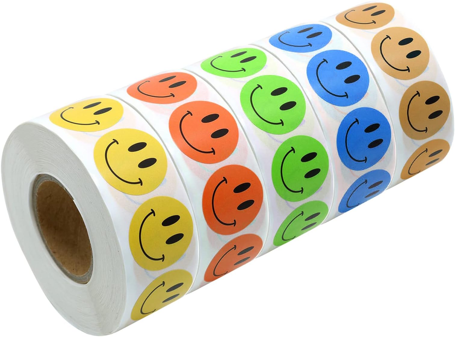 Amazon.com: Smile Face Stickers 1800Pieces, Happy Face Stickers 1in/2 ...