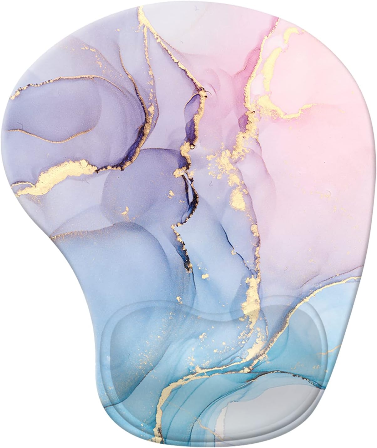 TRIXES Pink Comfort Wrist Rest Support Mouse Pad - Non Slip Rubber Base ...