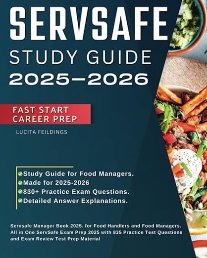 ServSafe Study Guide 2025-2026: Servsafe Manager Book 2025. for Food ...