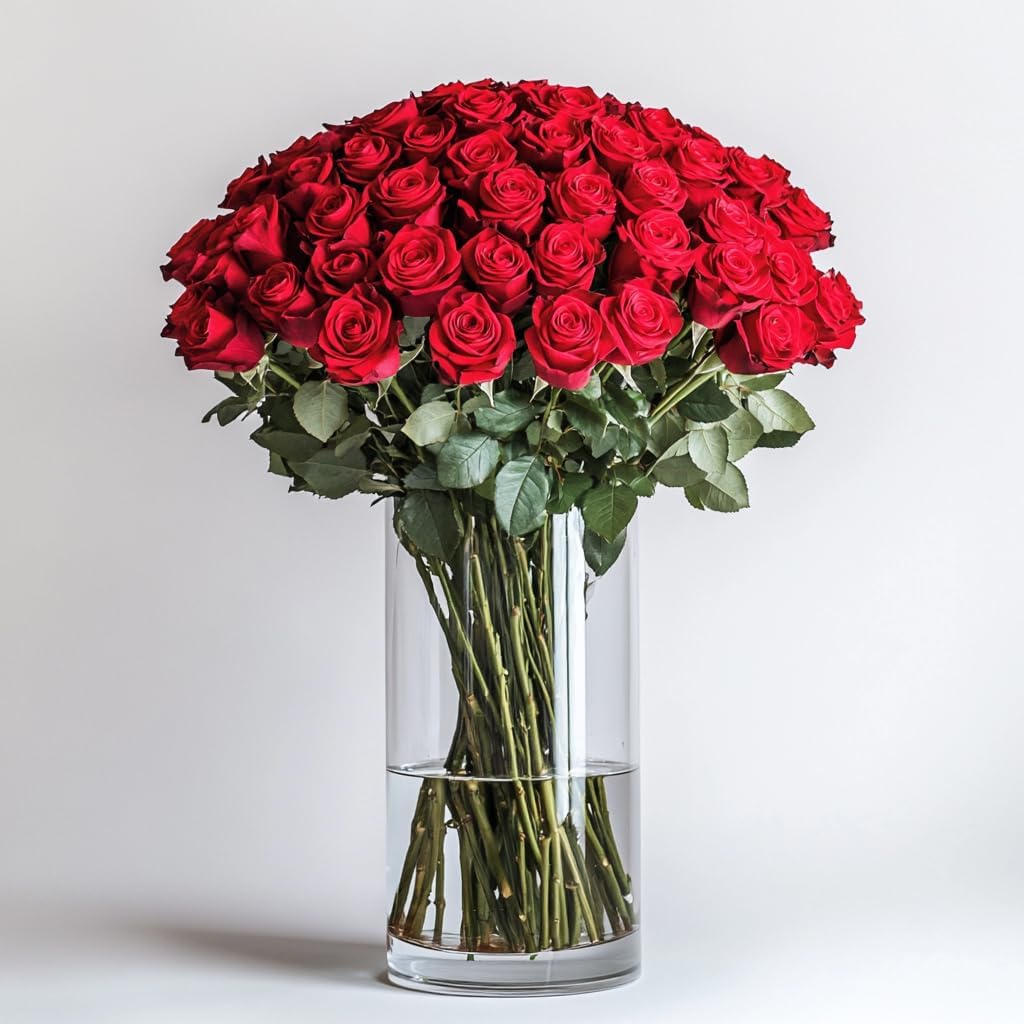 Amazon.com : GlobalRose 200 Fresh Cut Red Roses for Valentine´s Day ...
