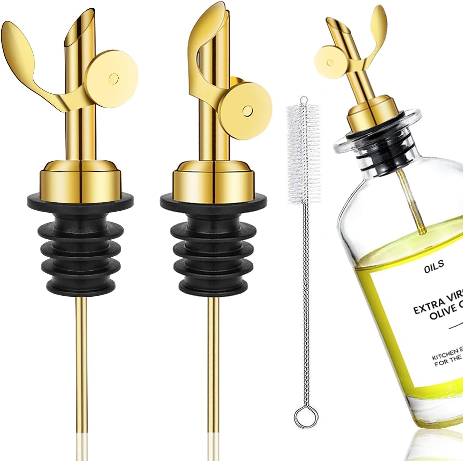 Amazon.com: True Glide Weighted Pourers with Self Closing Feature for ...