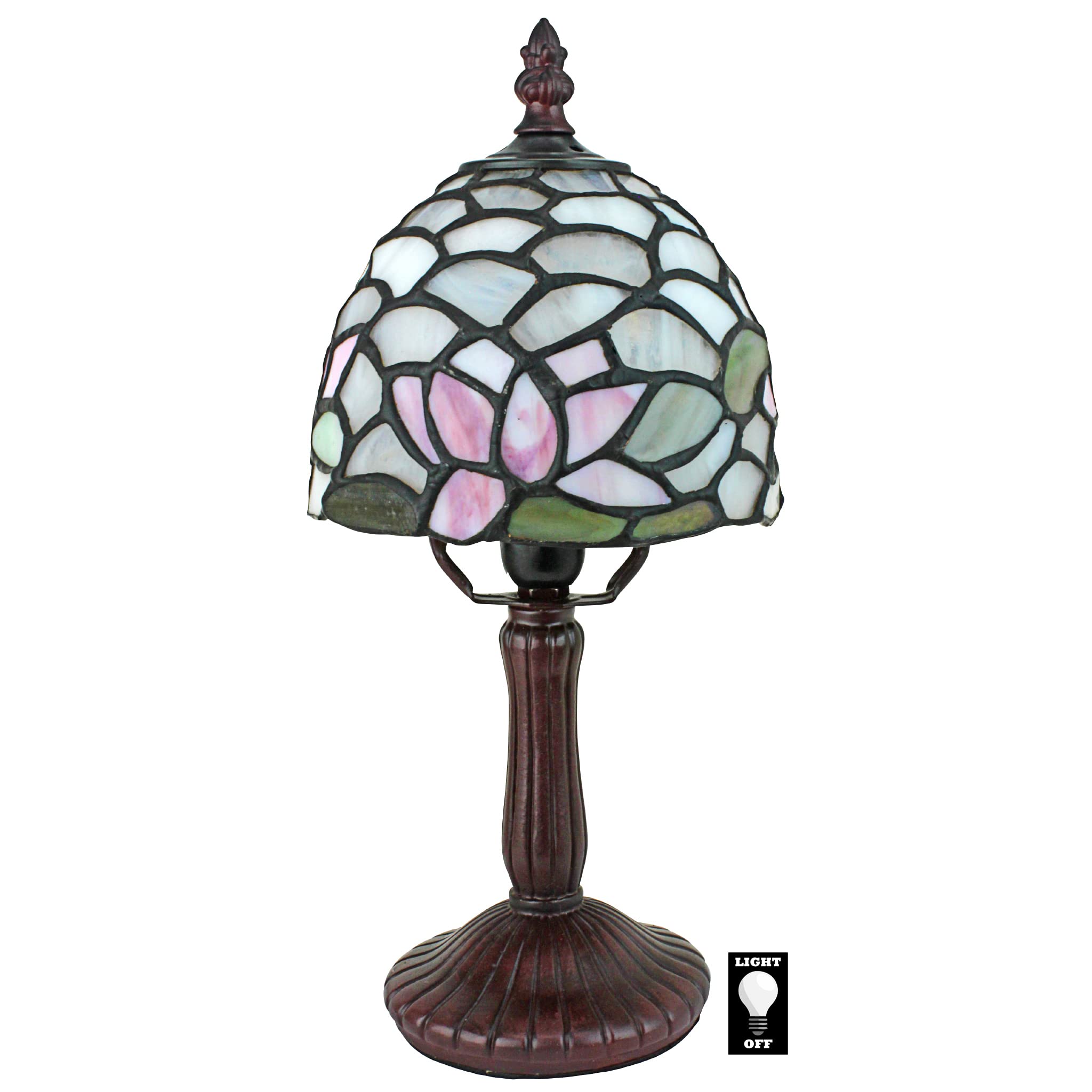 Amazon.com: Design Toscano Lotus of Monet's Garden Petite Tiffany-Style ...