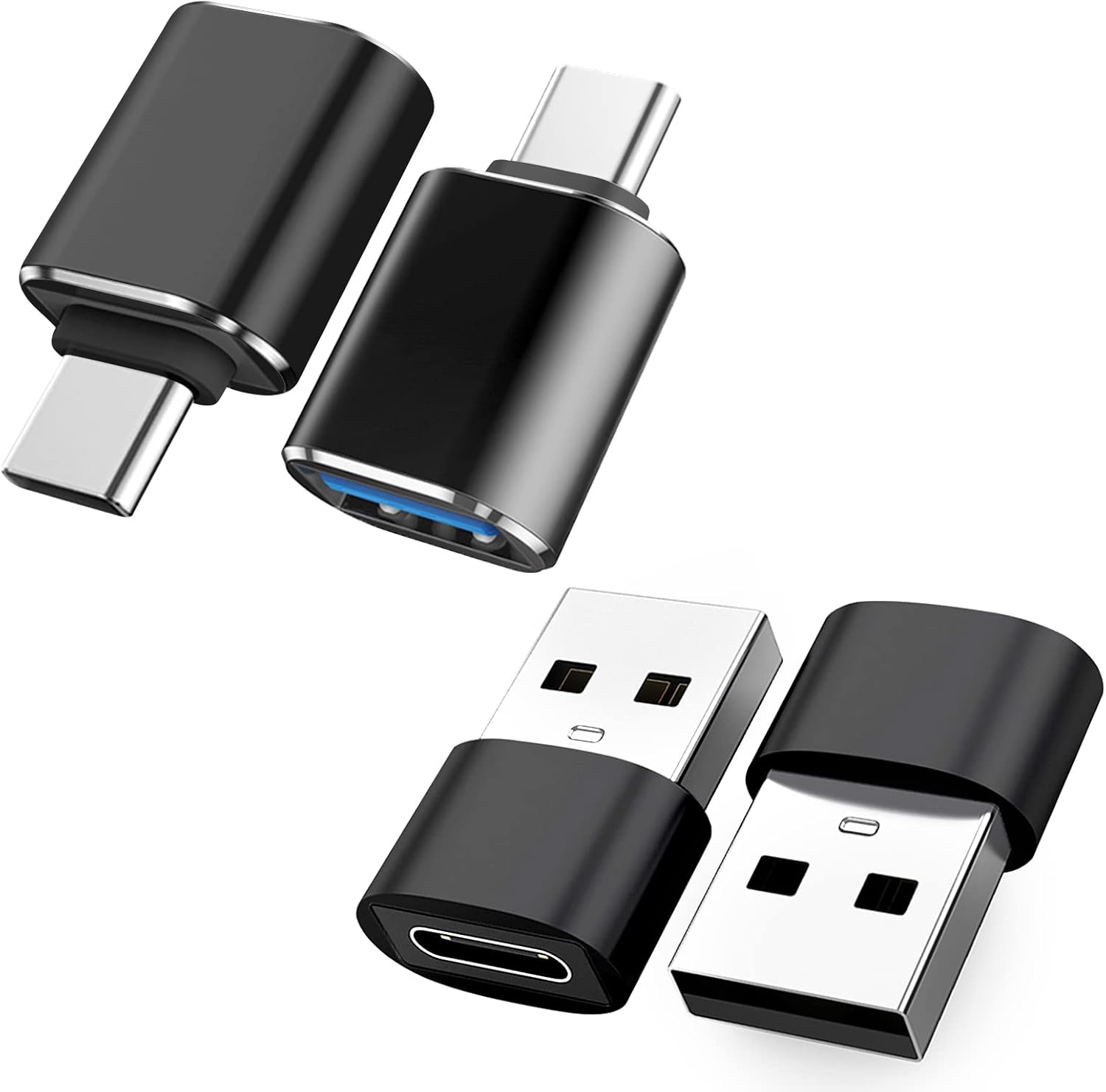 Amazon.com: jaroco USB C Male to USB Female Adapter (2 Pack) & USB Male ...