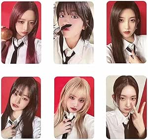 Amazon.com : 6Pcs/Set KPOP IVE Photocards I’VE MINE Album LOMO Cards Yujin Gaeul Wonyoung LIZ ...