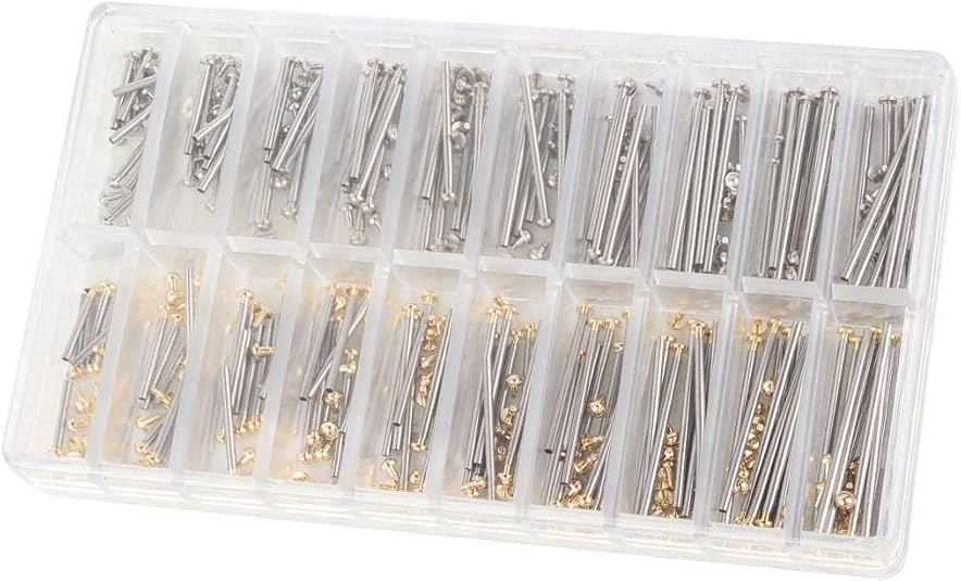 Amazon.com: Luatoxry 200Pcs Watch Band Pins Replacement Kit, 10-28mm ...