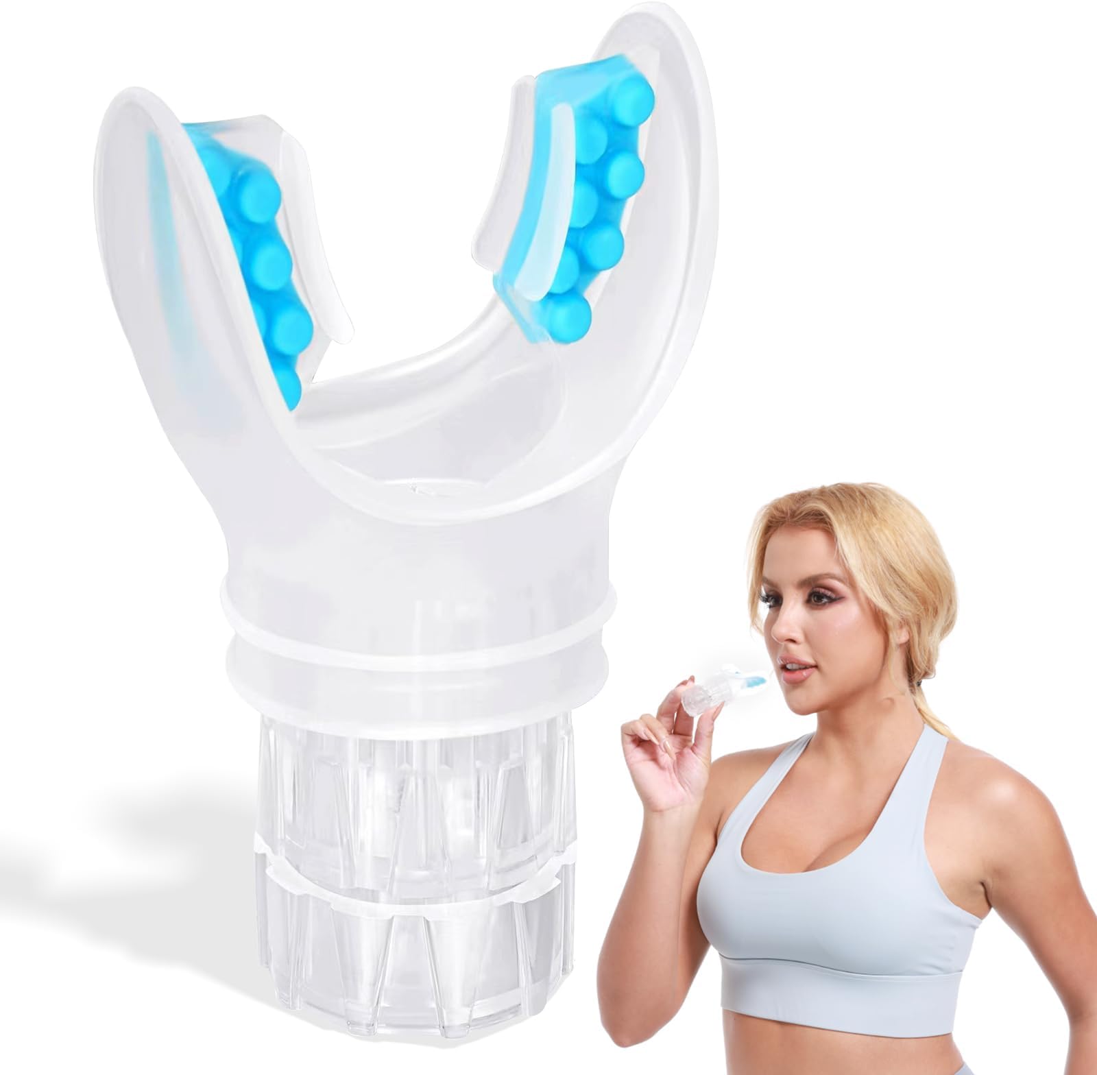 Amazon.com: Breathing Trainer, Portable Respiratory Muscle Trainer with Adjustable Resistance ...