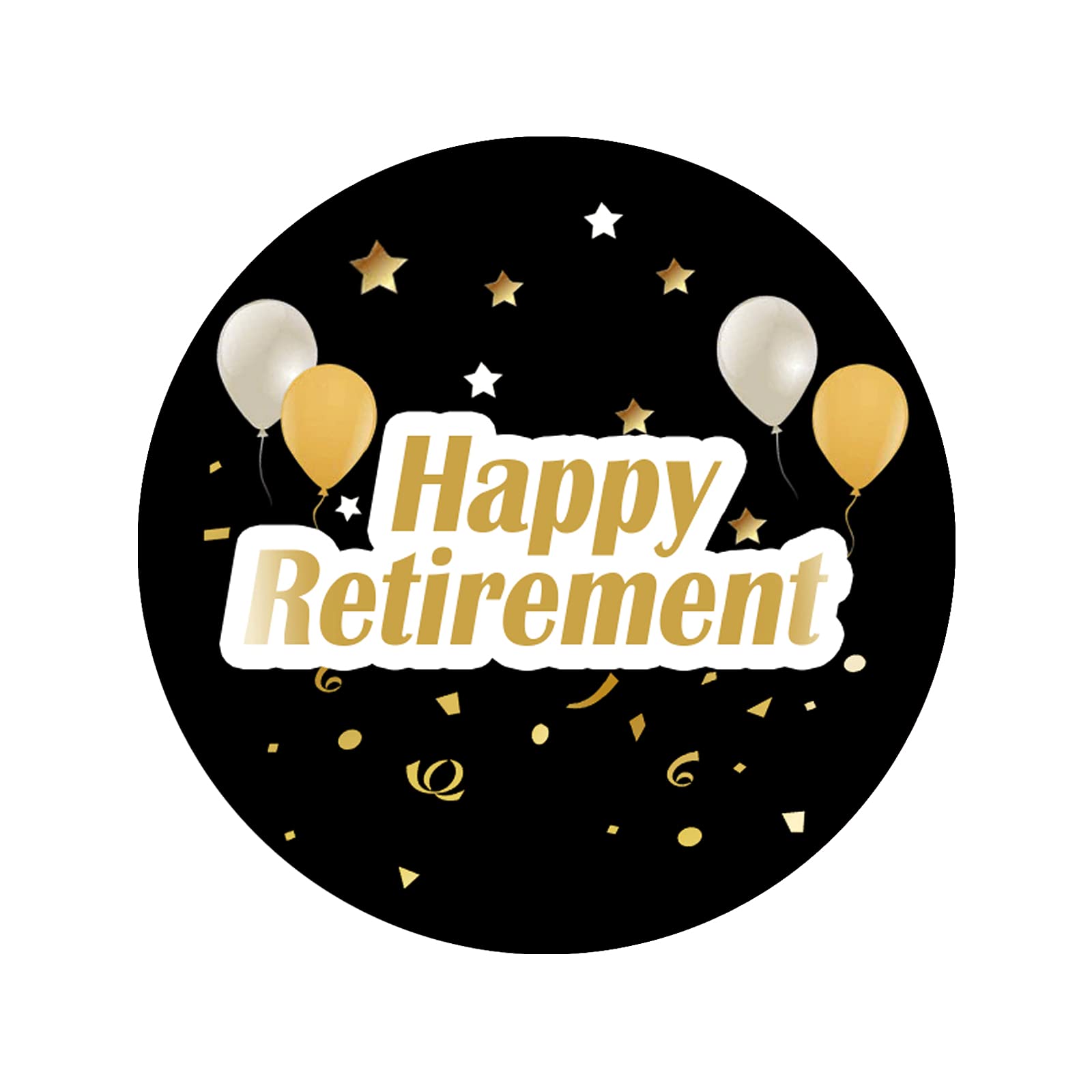 Amazon.com: Top label 2 Inch Happy Retirement Party Favor Stickers for ...