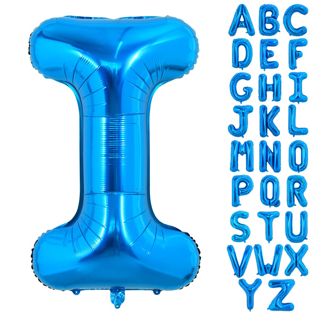 Snapklik.com : 40 Inch Large Blue Letter I Balloons, Giant Alphabet ...