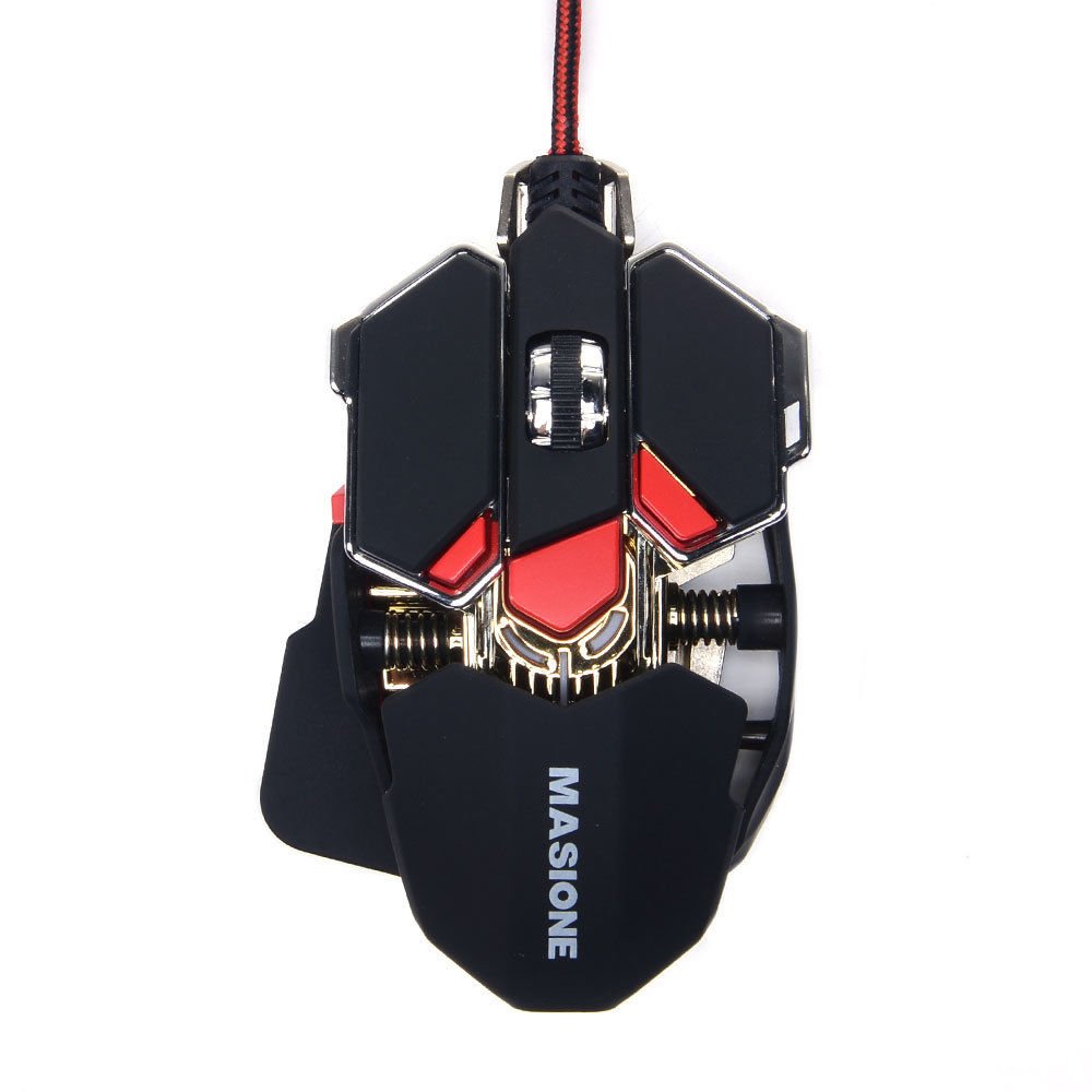 Amazon.com: 4800 DPI 10 Button Gaming Mouse For Computer PC USB Wired ...