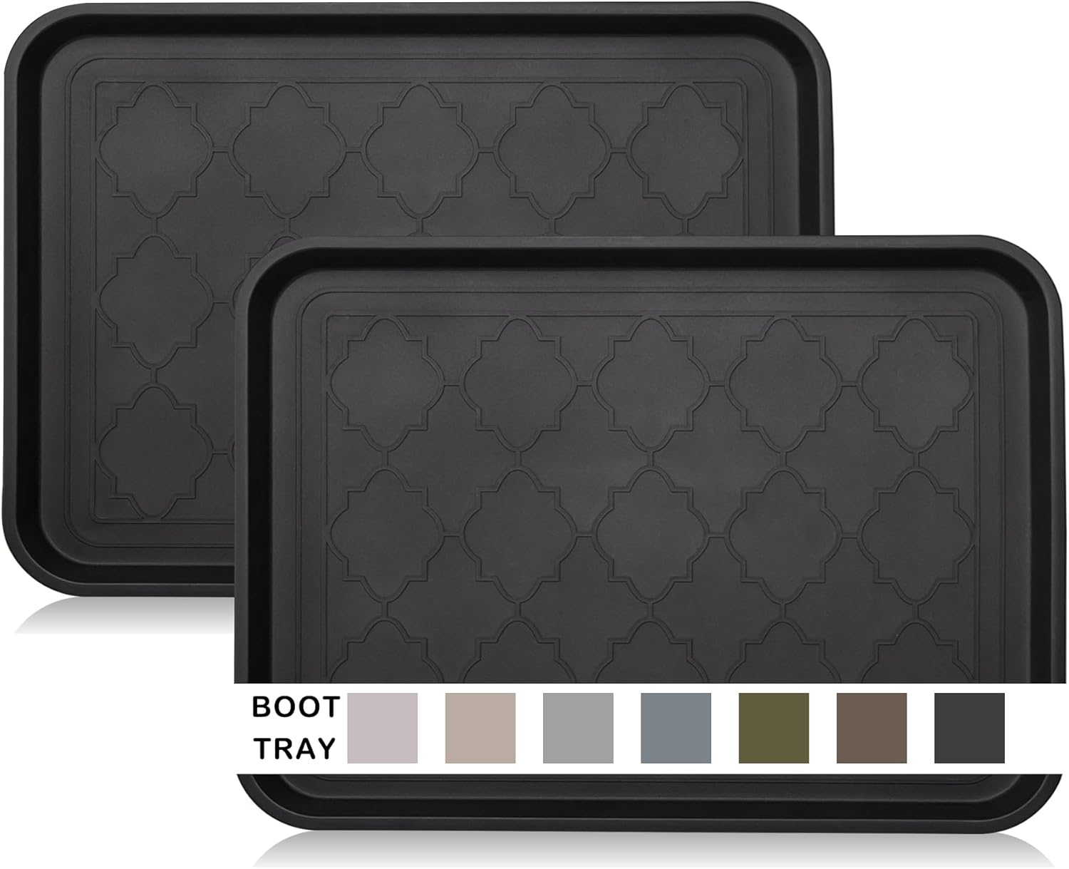 Amazon.com: Boot Tray for Entryway Indoor, Heavy Duty Shoe Mat Tray 2 ...