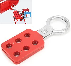 Lockout Hasp, 10pcs 25mm/1.0in 6 Holes Aluminium Safety Lockout Hasp ...