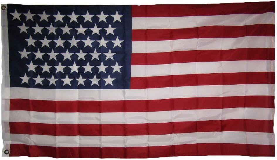 Amazon.com : Country Flag 3X5 Usa American 43 Star Linear 1890 1891 ...