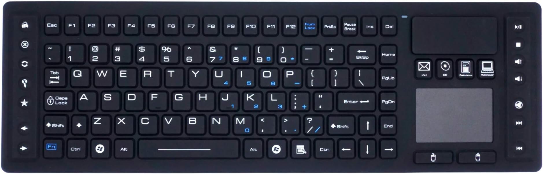 Amazon.com: DSI RF Wireless Keyboard with Touchpad IP67 Waterproof ...