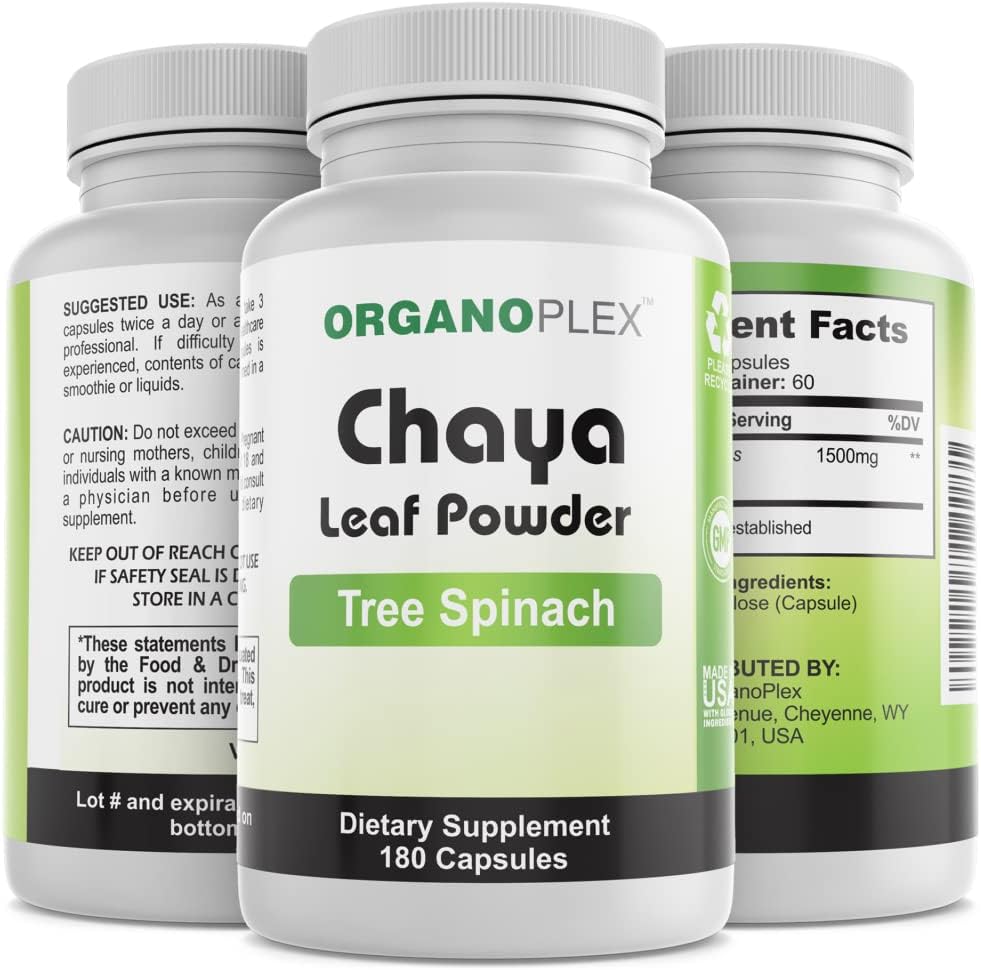 Amazon.com: V-HealthTech ORGANOPLEX - Chaya (Tree Spinach) - Leaf ...