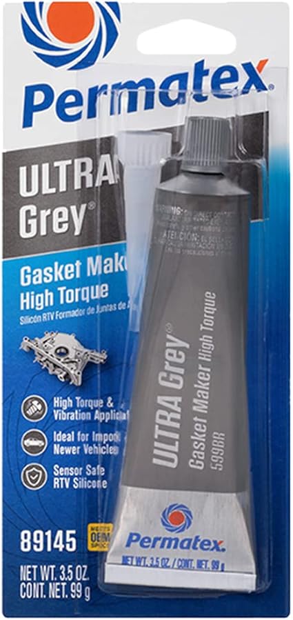 Permatex 82194 Ultra Grey Rigid High-Torque RTV Silicone Gasket Maker ...