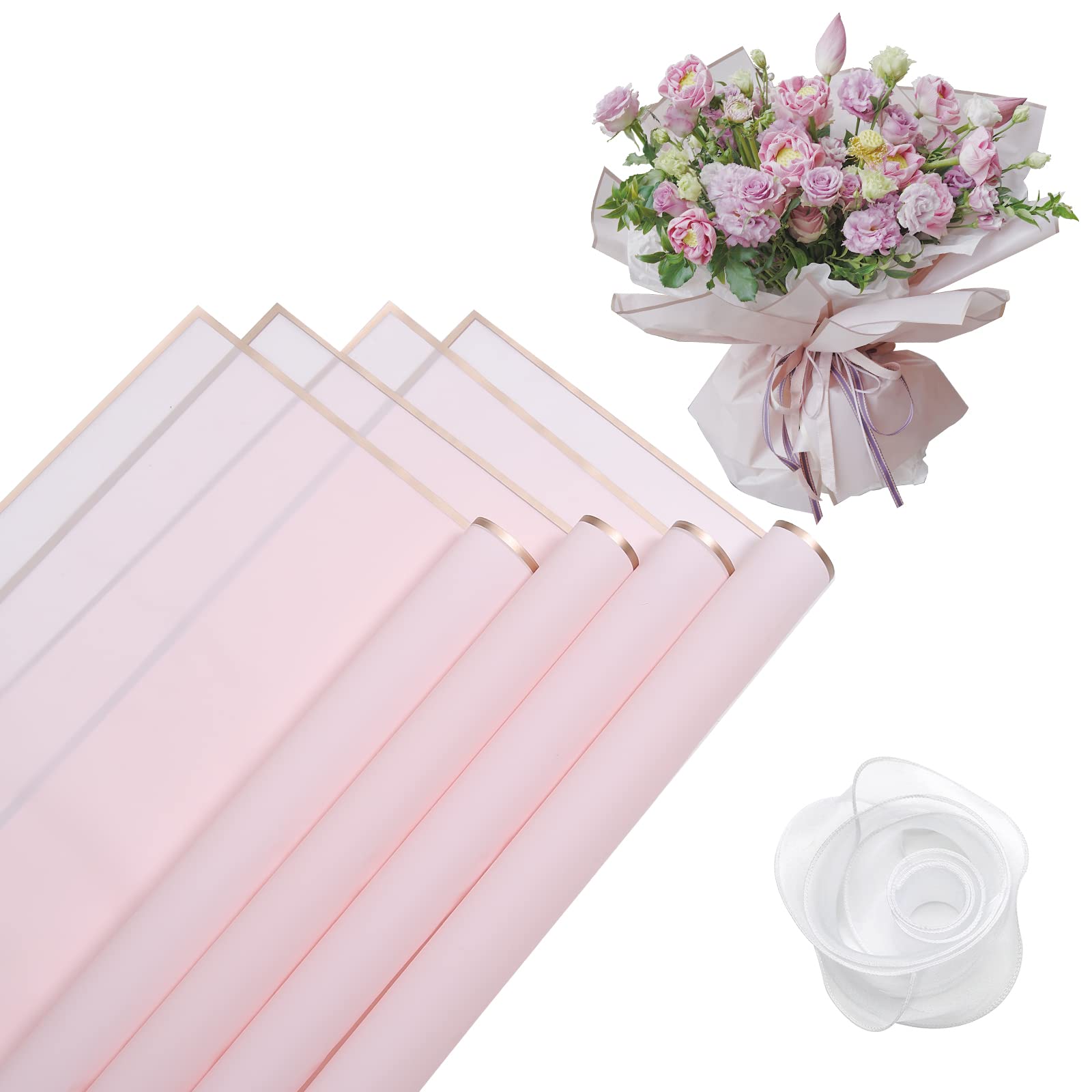 HYSSINOWRAP Frosted paper Plastic waterproof wrapping paper Flower ...