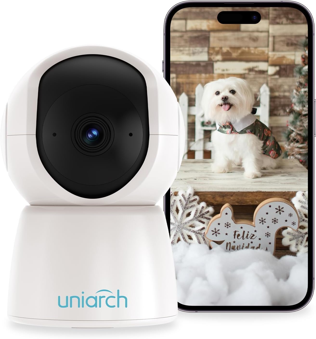 Amazon.com : uniarch Indoor Security Camera Pan/Tilt 1080P, 360 Degree ...