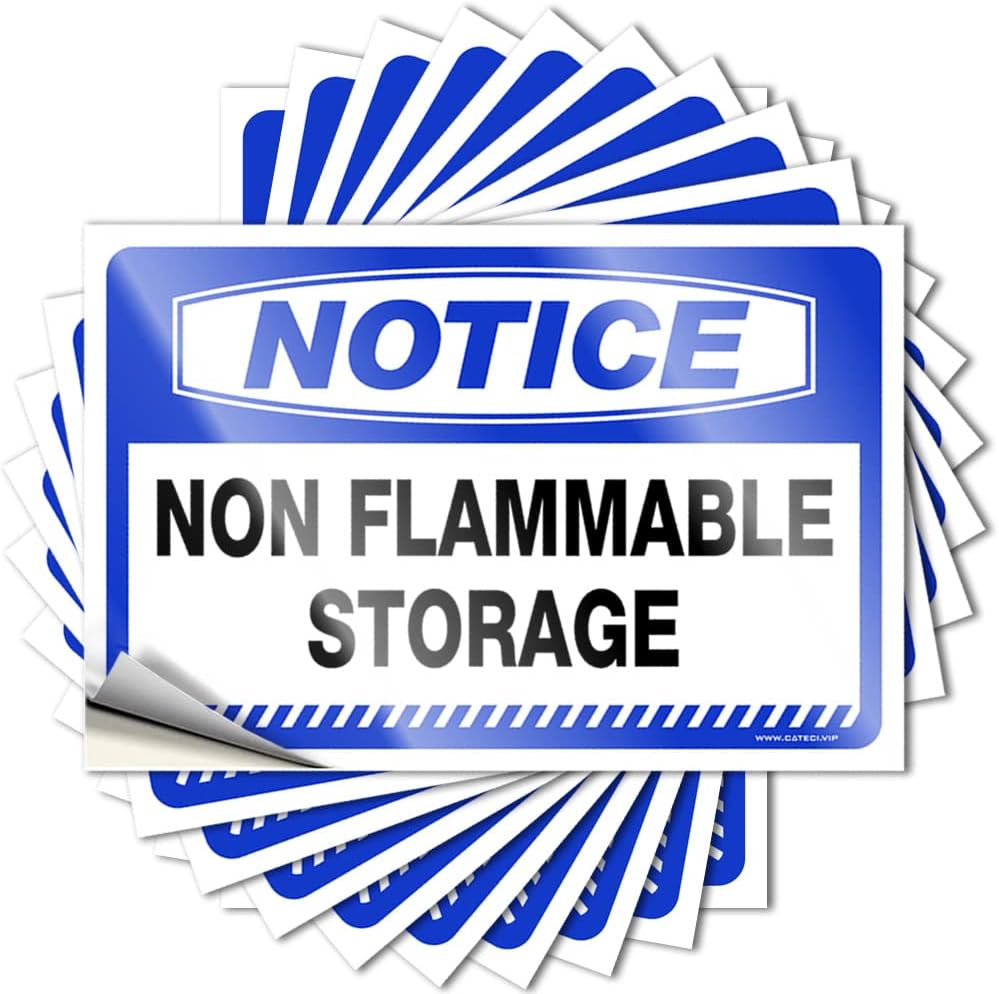 COTECI Funny Sticker Notice Non Flammable Storage Stickers 10 Pcs Prank ...