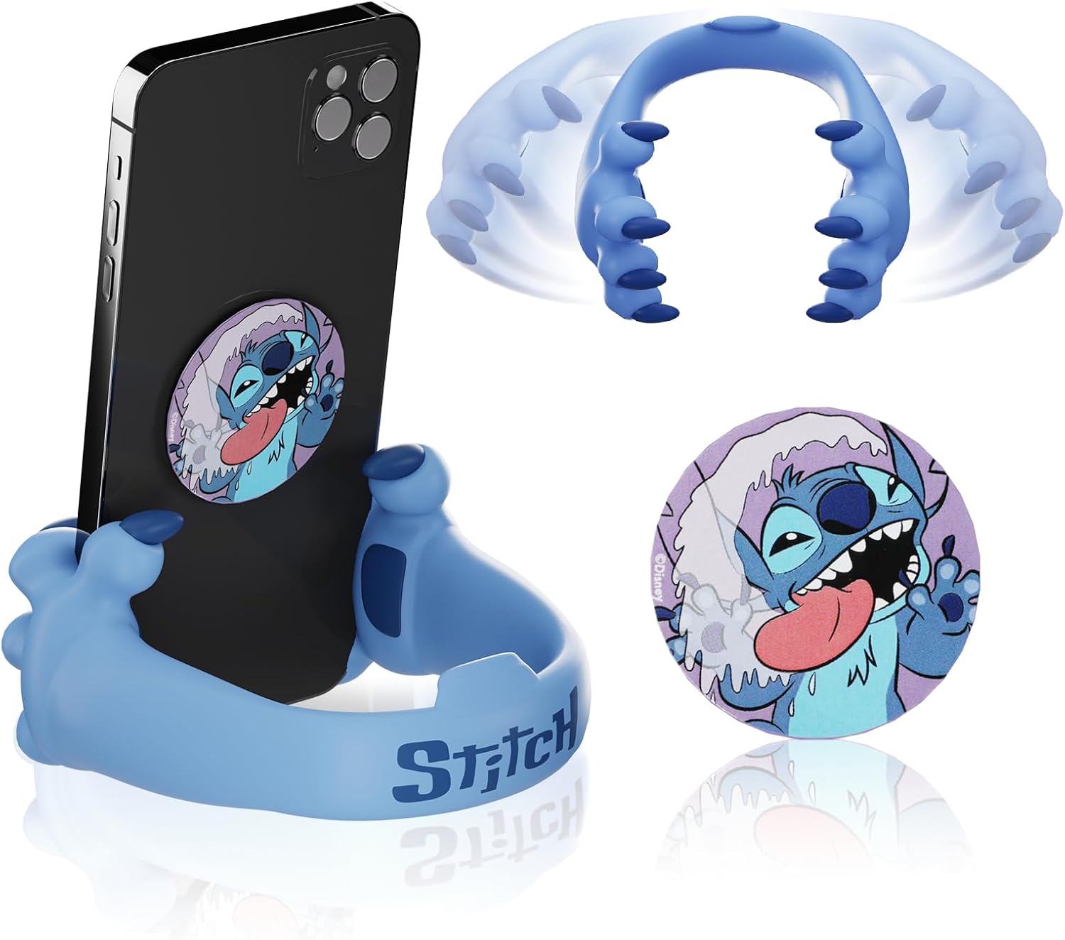 iJoy Disney Stitch Hands Phone Stand for Desk - Phone Holder for Home ...