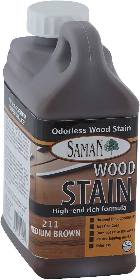 SamaN Interior Water Based Wood Stain - Natural Stain for Furniture ...