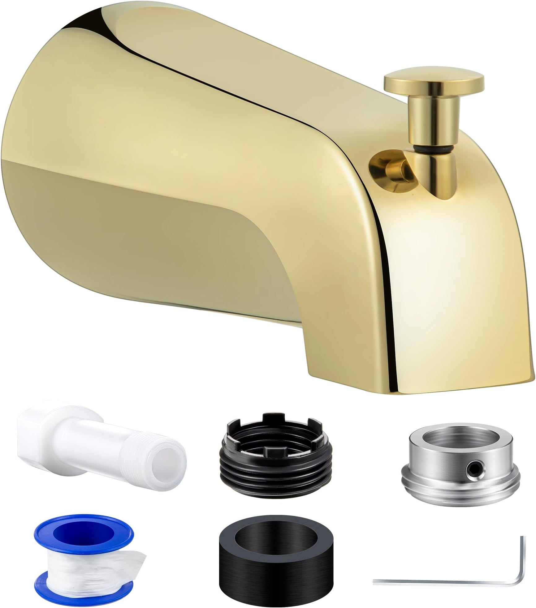 Moen 3803P Collection Diverter Spout, 0.5", Polished Brass - Single ...