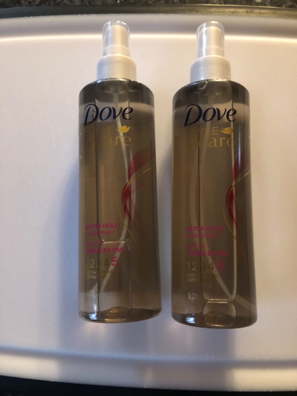 Amazon.com : Dove Hairspray, Non-Aerosol Extra Hold 9.25 oz (Pack of 2 ...