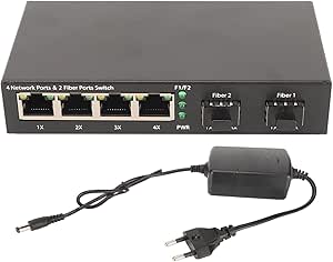 Amazon.com: Fiber Media Converter, Ethernet Fiber Switch, SFP Fiber ...