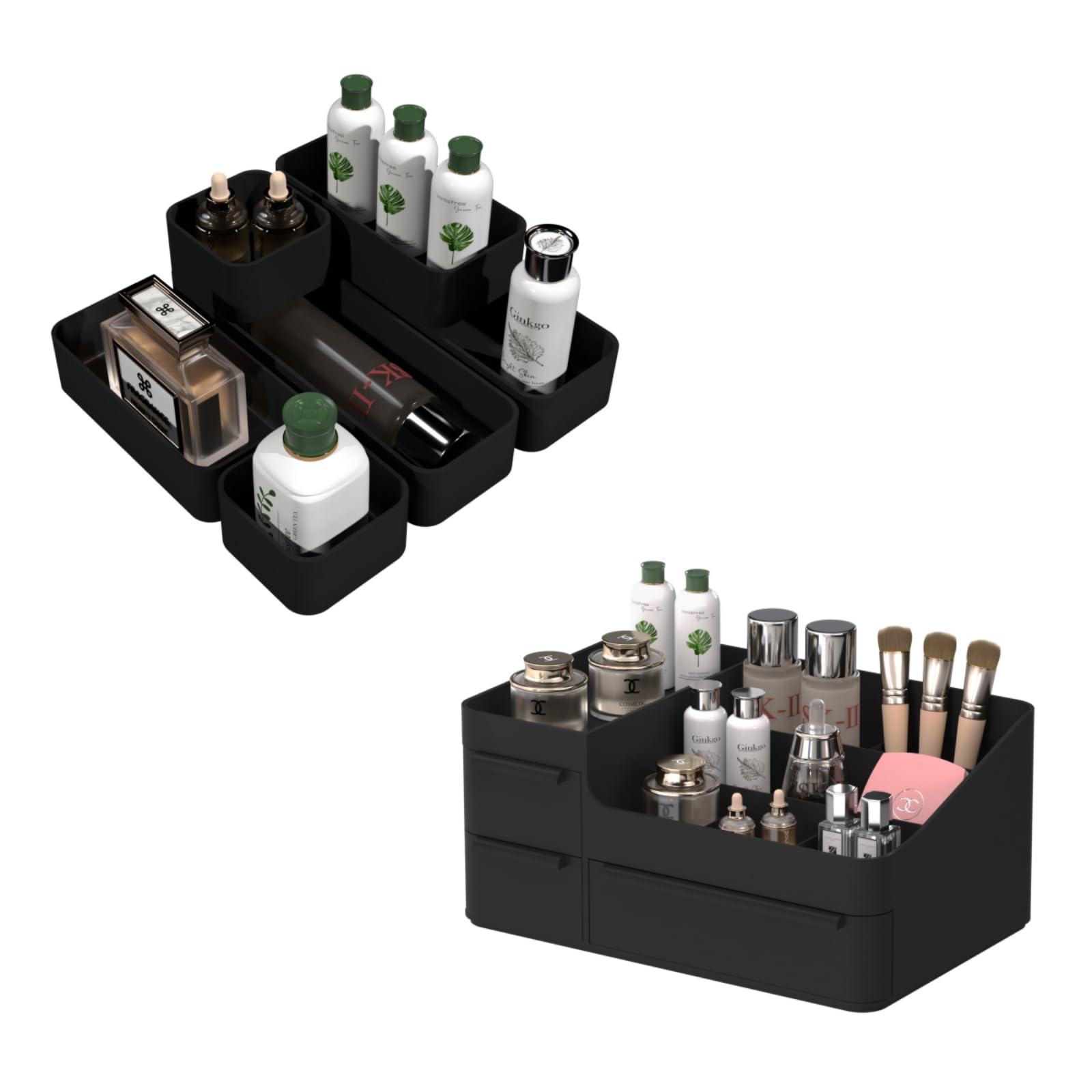 Amazon.com: CHANCETSUI Makeup Organizer Stackable Drawer Organizers Set ...