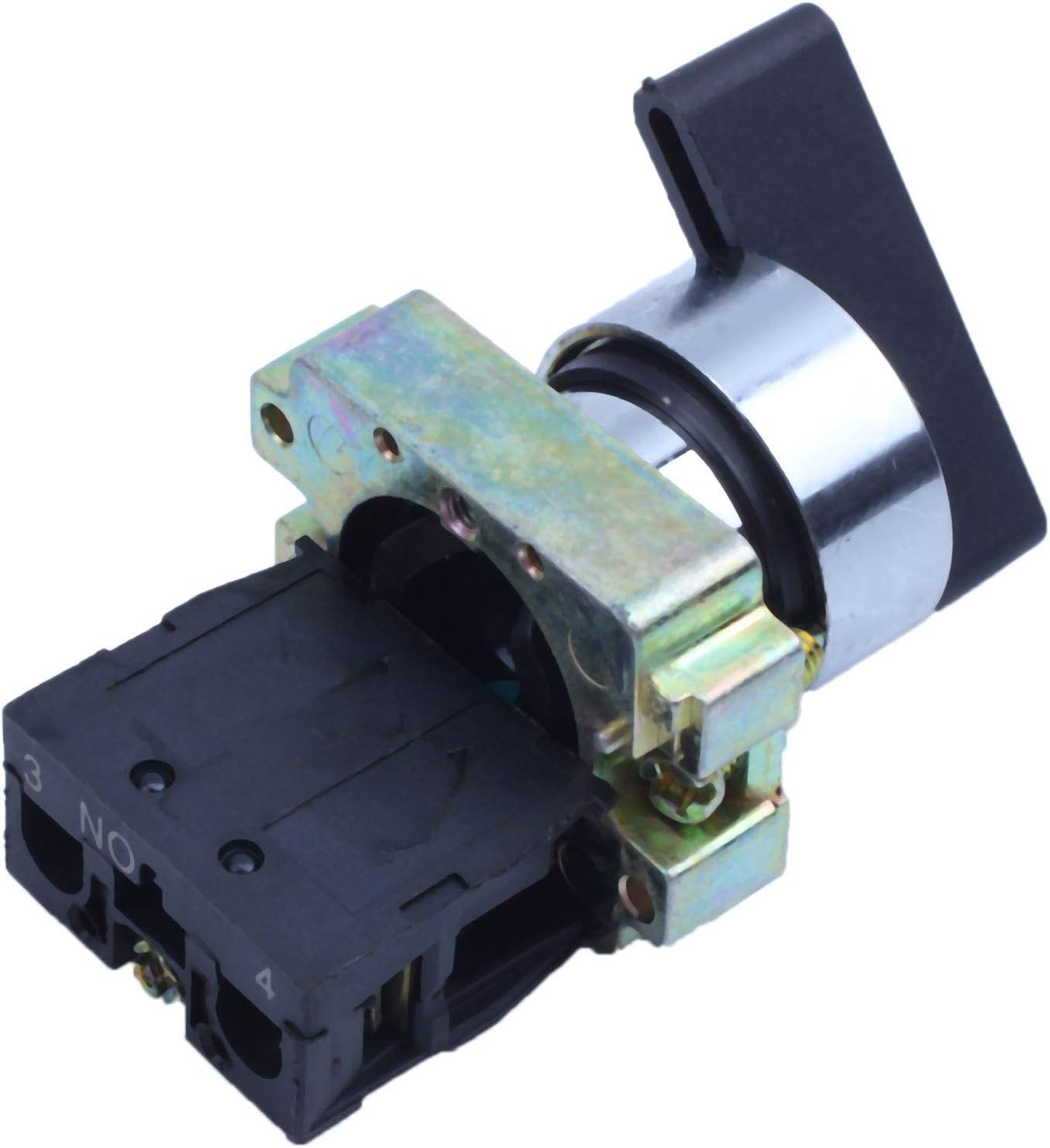 240V 3A NO SPST Black Cap 2 Position Selector Latching Switch : Amazon ...