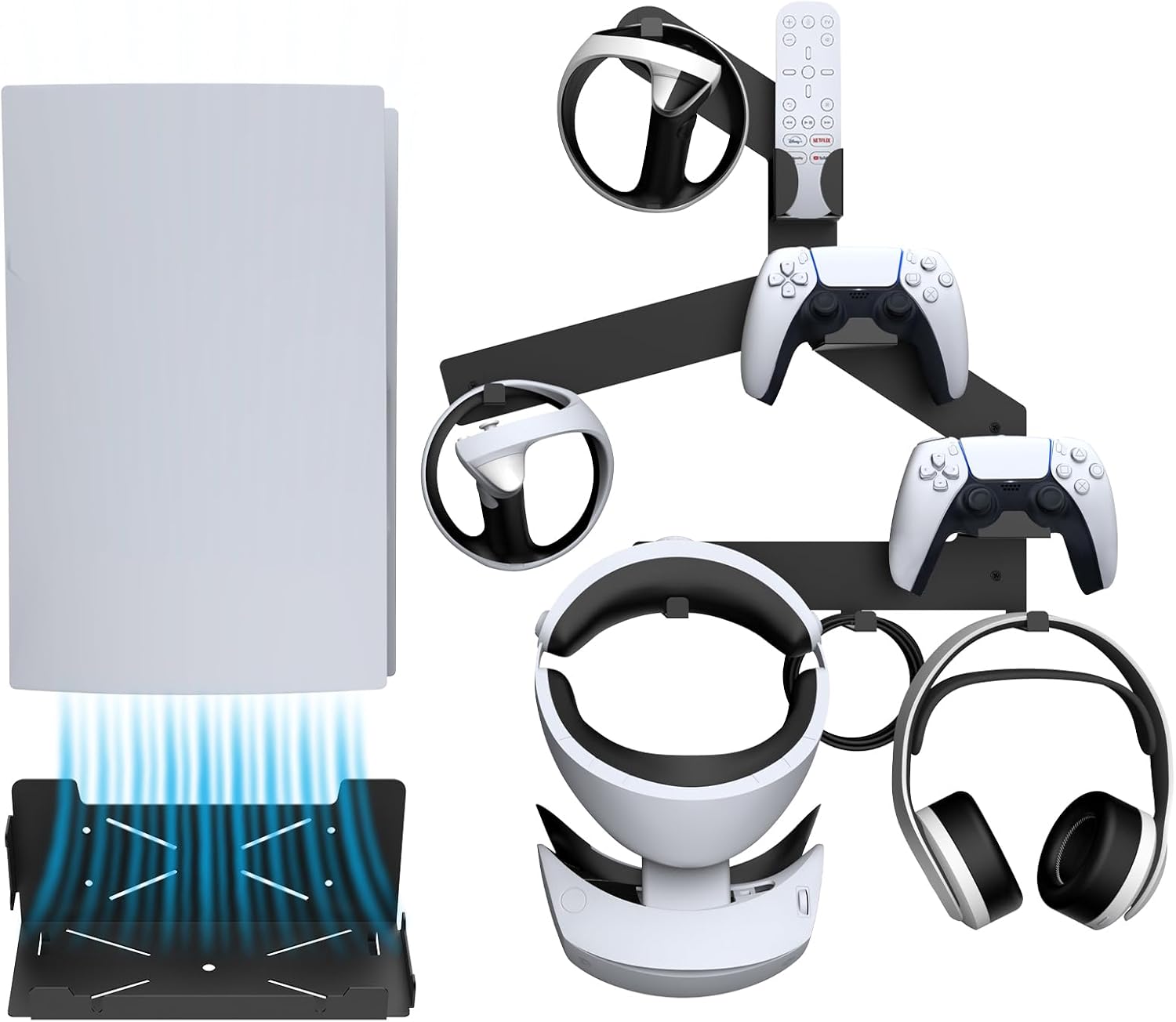 Amazon.com: TiMOVO Wall Mount Kit for PS5 & PS VR2, Solid Steel Wall ...