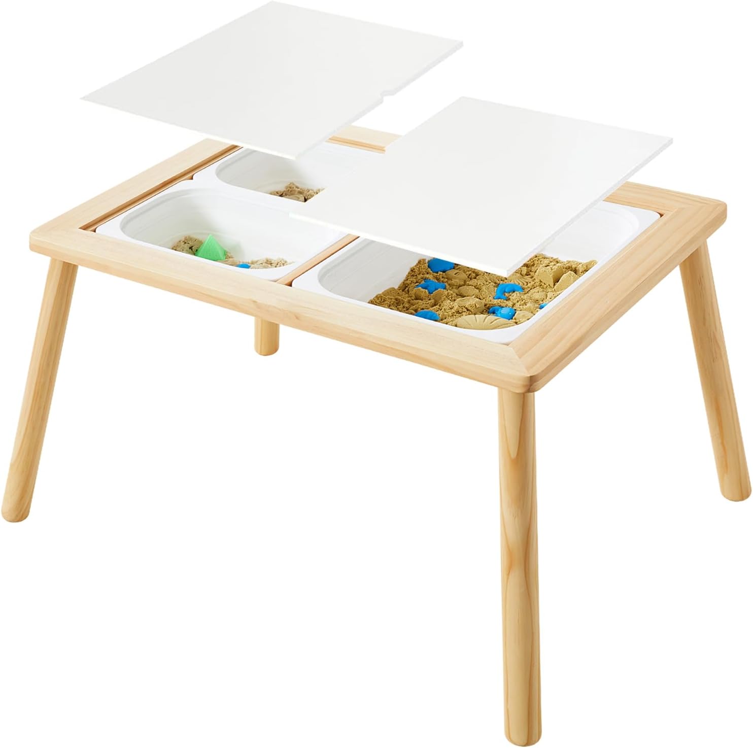 Amazon.com: 7 Days of Play Sensory Play Activity Table with Foldable ...